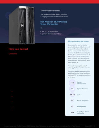 In several stress tests, the Dell Precision 5820 Desktop Tower ...