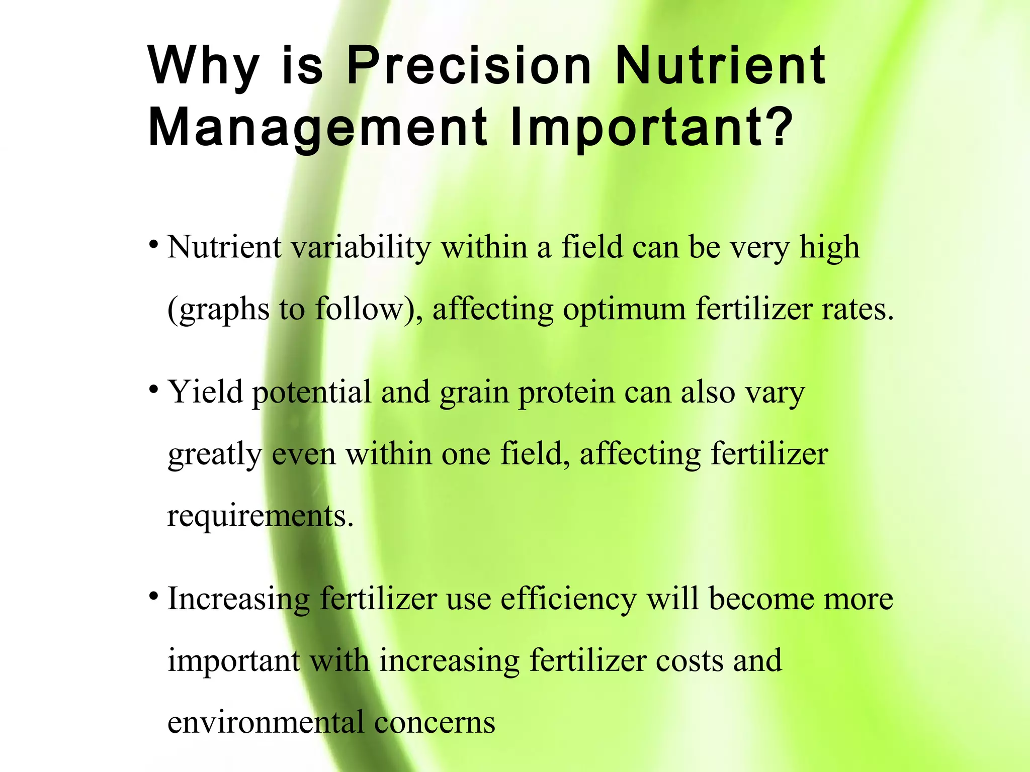 Precision agriculture in relation to nutrient management by Dr. Tarik Mitran | PPT