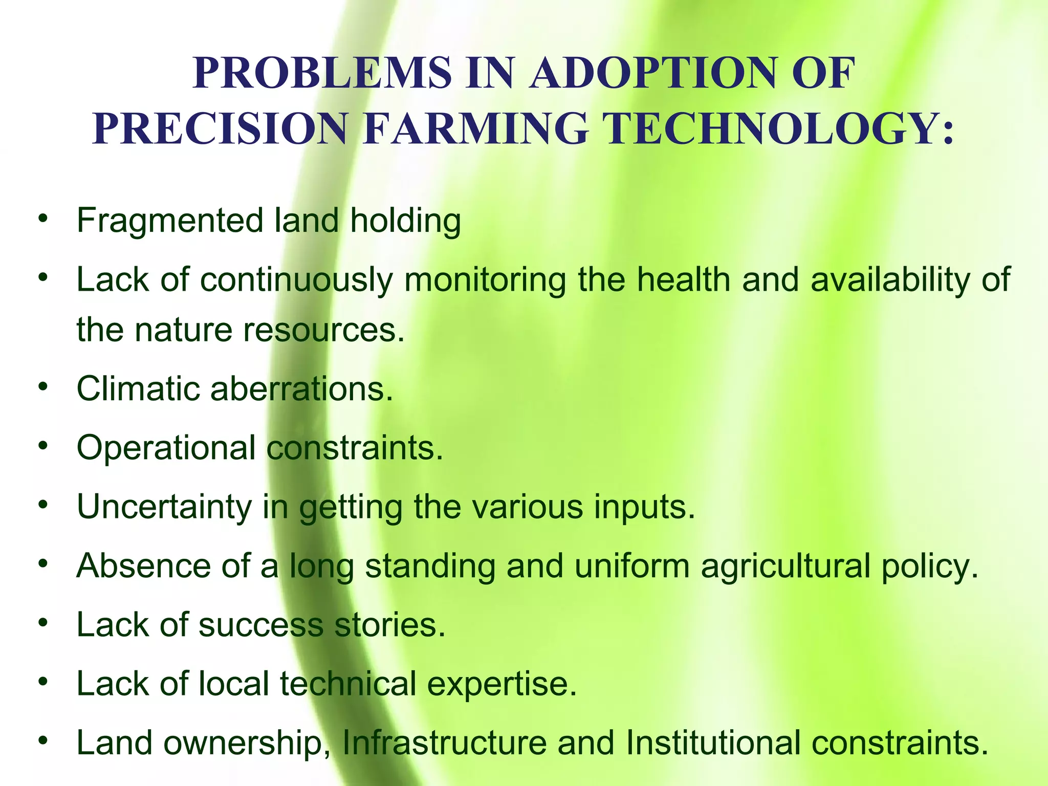 Precision agriculture in relation to nutrient management by Dr. Tarik Mitran | PPT