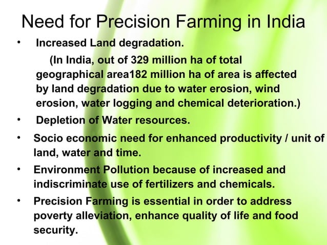 Precision agriculture in relation to nutrient management by Dr. Tarik ...