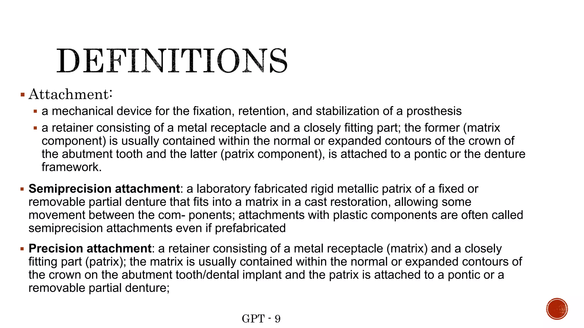 Precision attachment.pptx