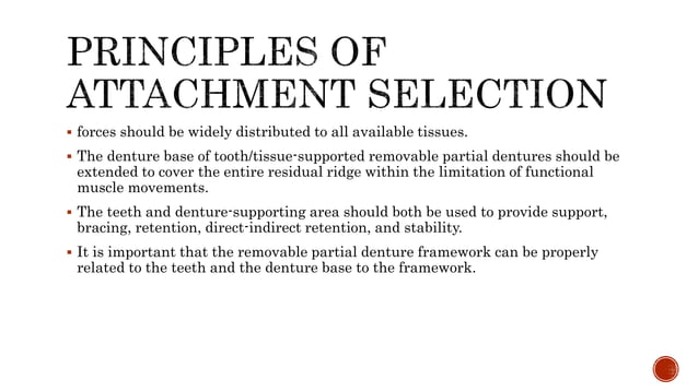 Precision attachment.pptx | Dental Health | Diseases and Conditions