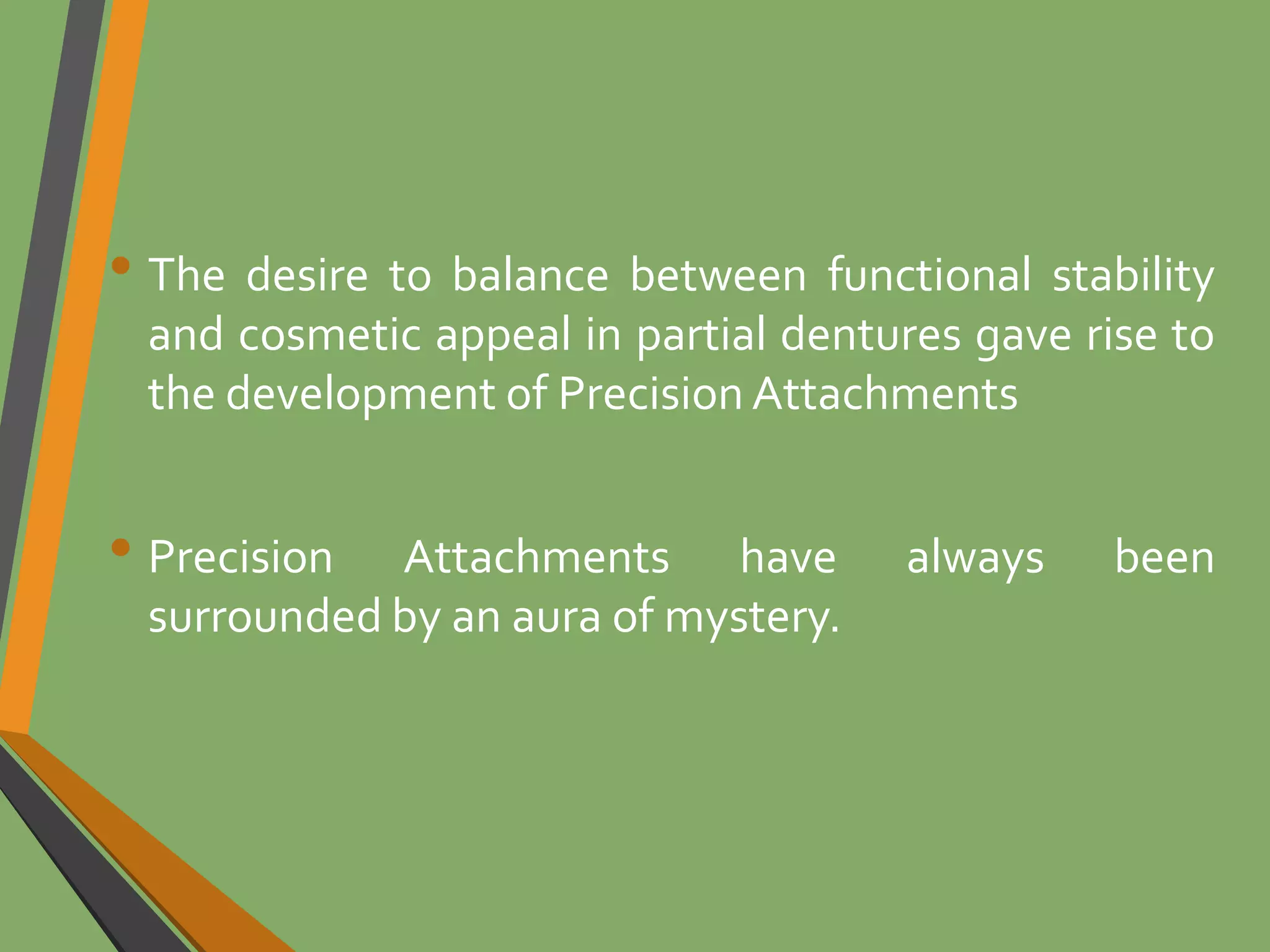 Precision attachments | PDF