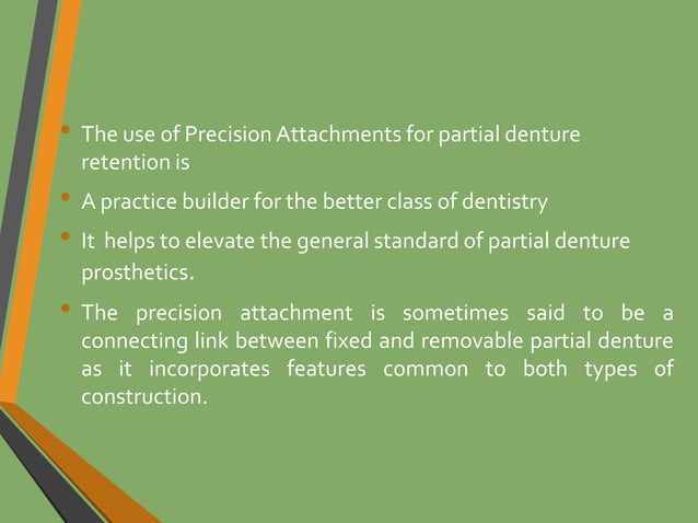 Precision attachments | PDF