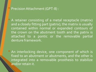 Precision attachments | PPT