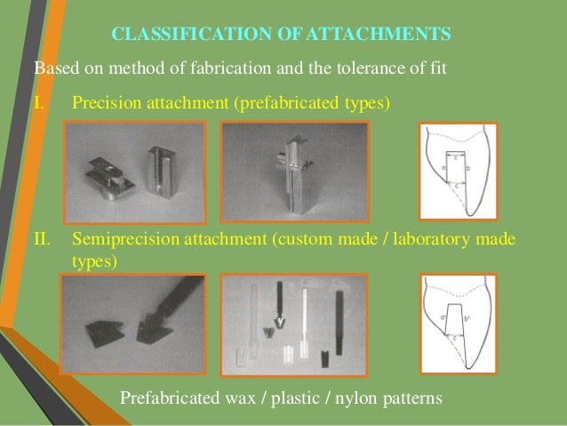 Precision attachments