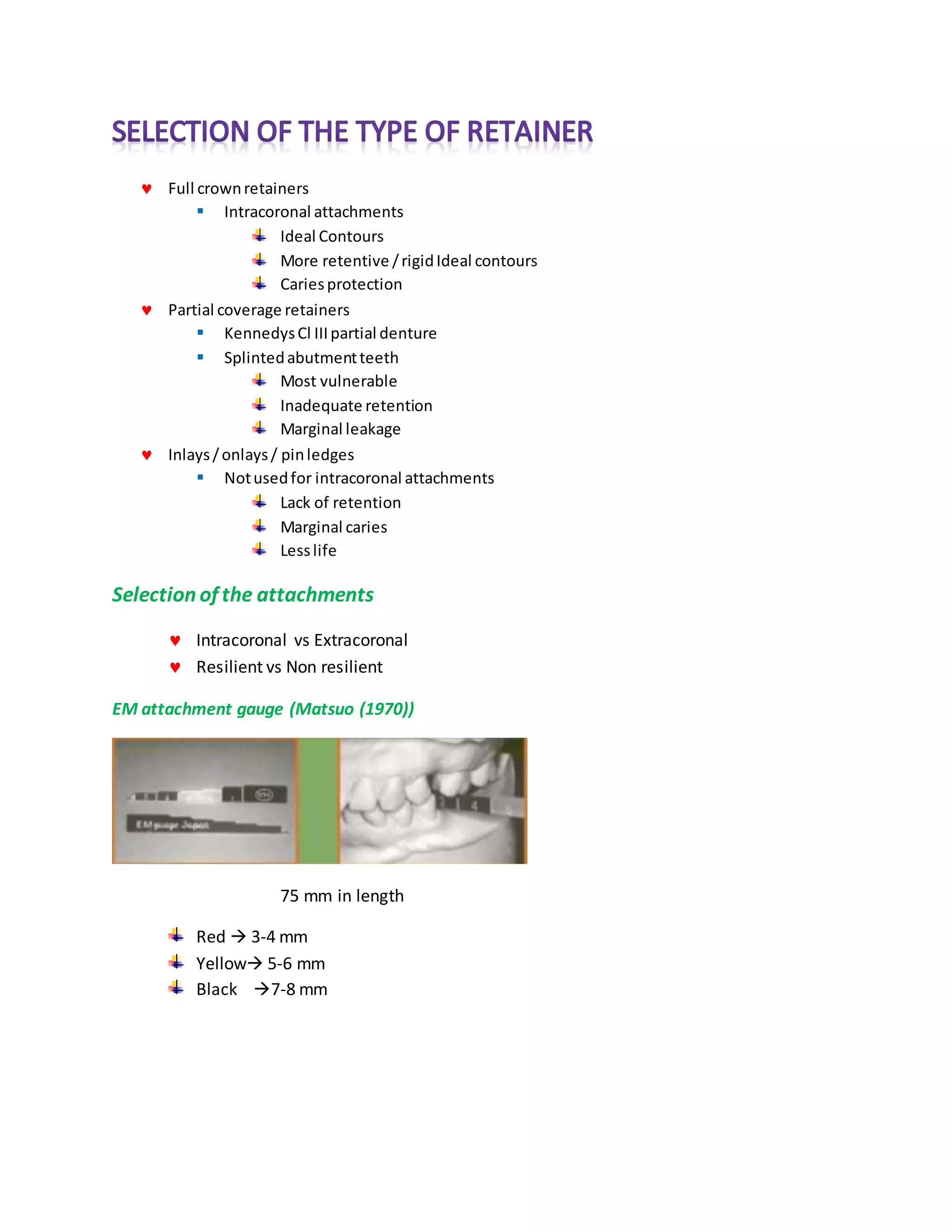 Precision attachments | DOCX