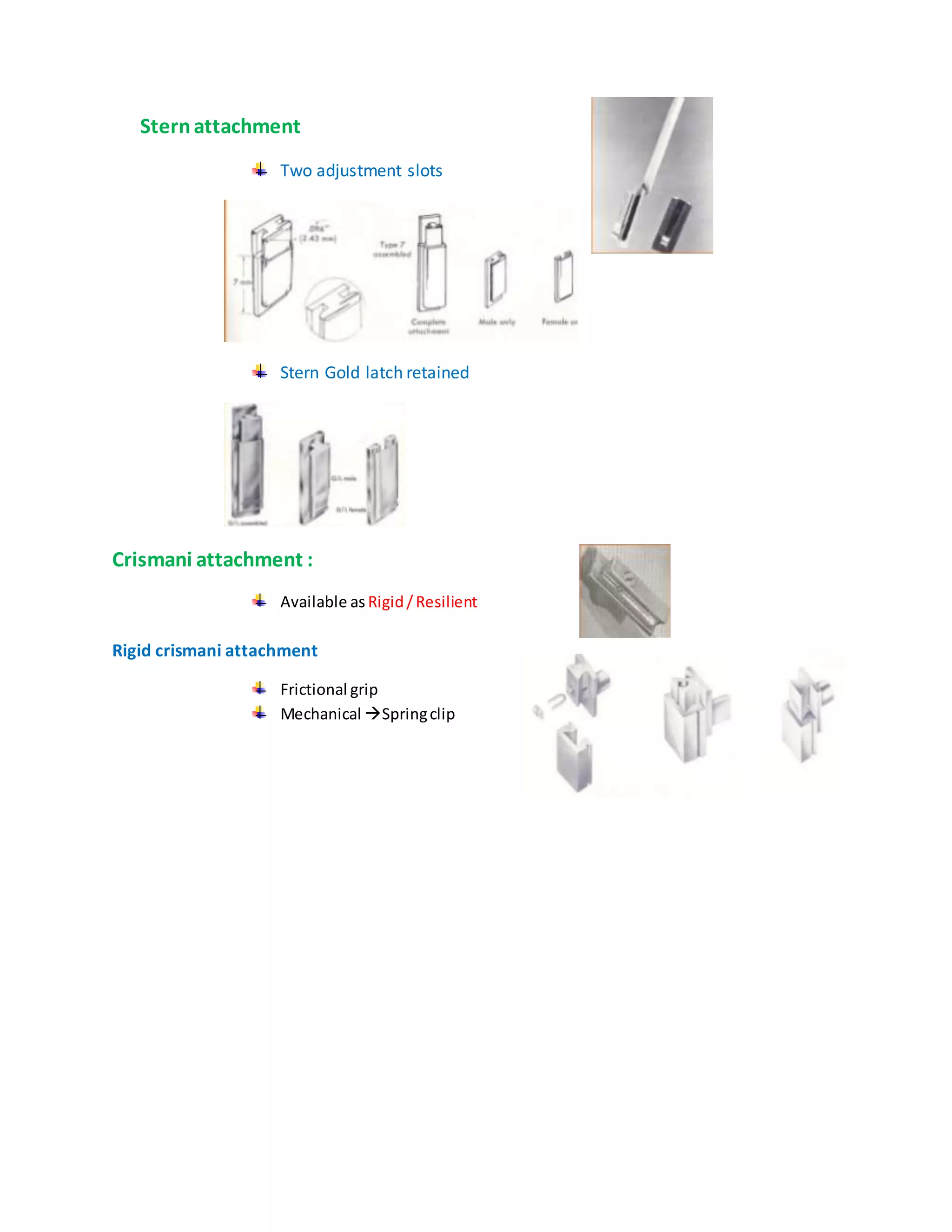 Precision attachments | DOCX