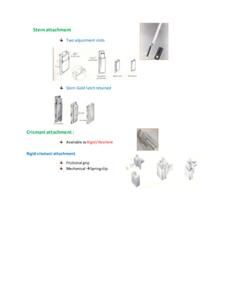 Precision attachments | DOCX