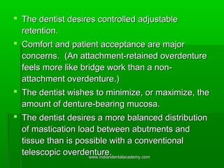 Precision attachments/ orthodontic seminars | PPT