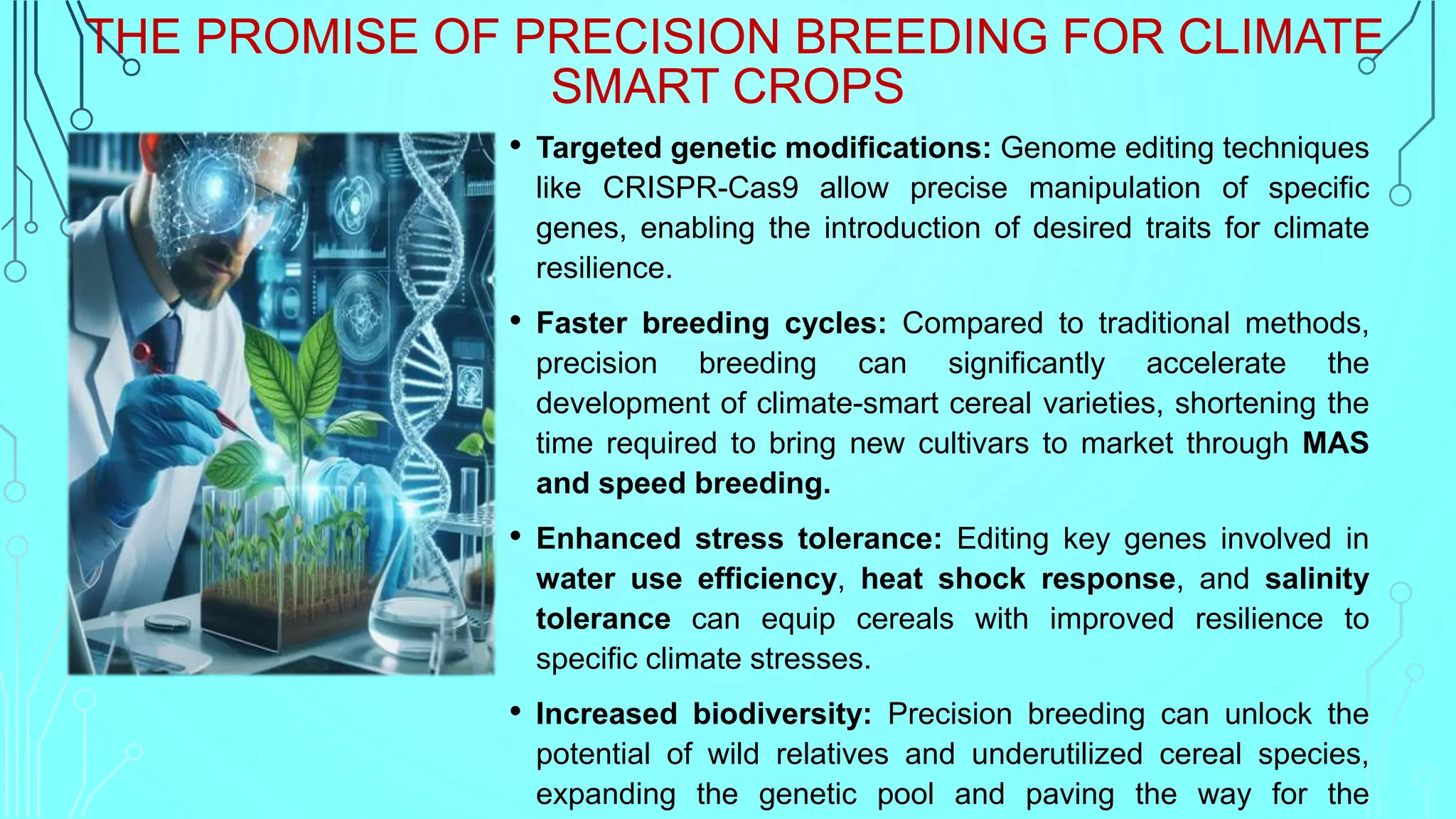 Precision Breeding for Climate-Smart Crops - Integrating Genome Editing ...