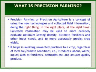 Precision farming 1 | PPT