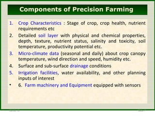 Precision farming 1 | PPT | Agriculture | Industries