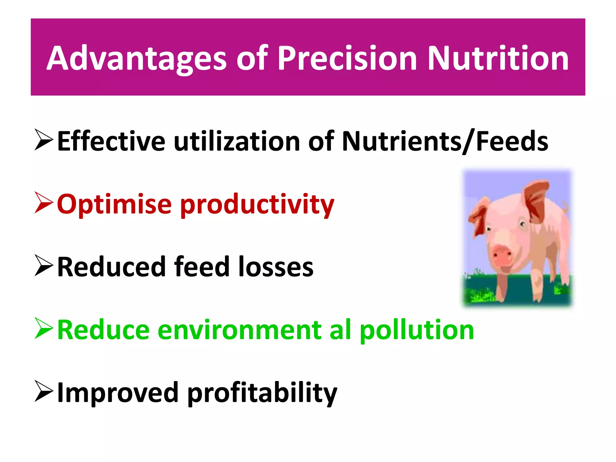 Precision feeding in livestock | PPTX