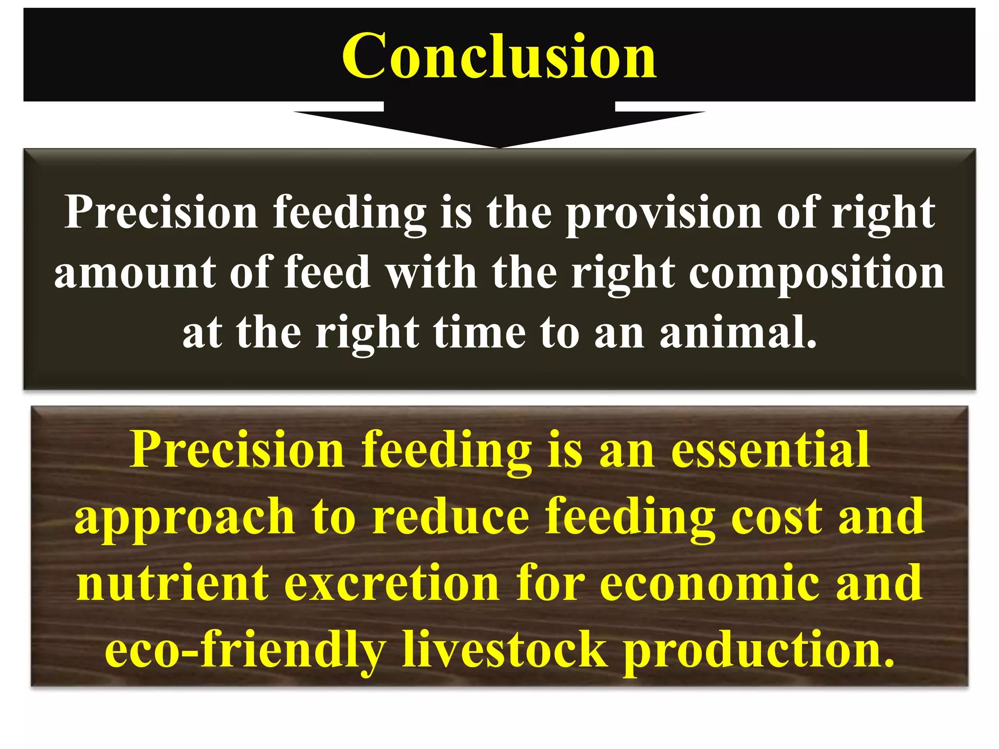Precision feeding in livestock | PPTX