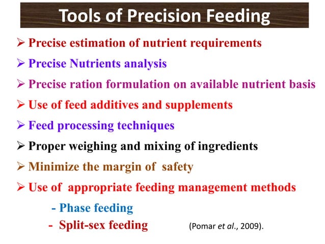 Precision feeding in livestock | PPTX | Agriculture | Industries