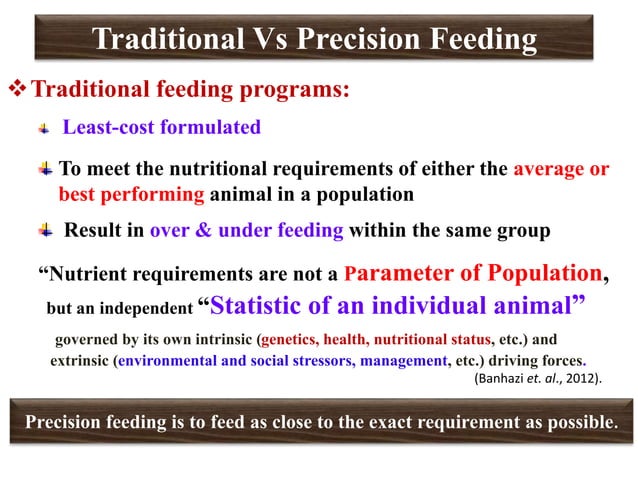 Precision feeding in livestock | PPTX | Agriculture | Industries