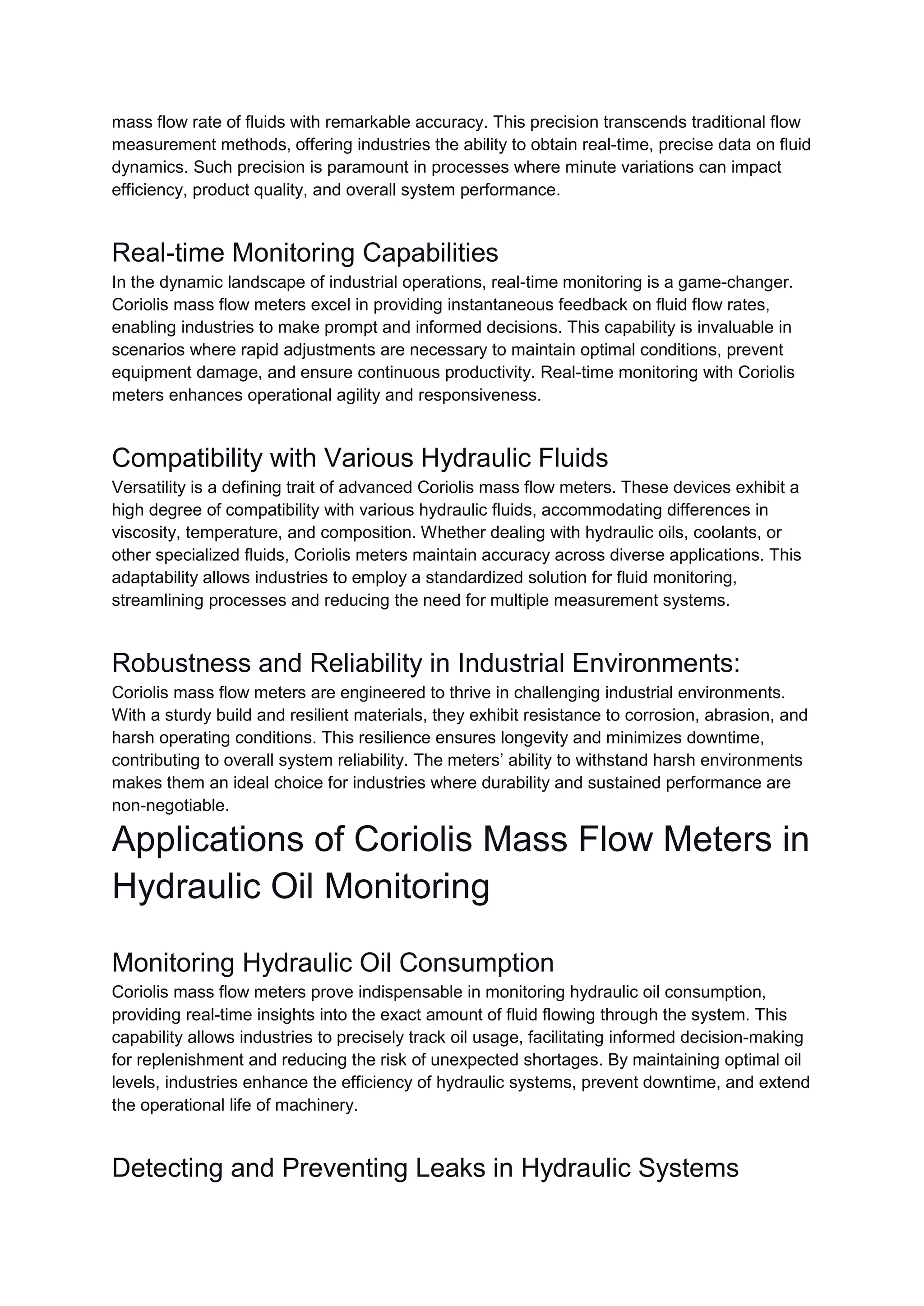 Precision Fluid Dynamics_ Advanced Coriolis Mass Flow Meter for ...