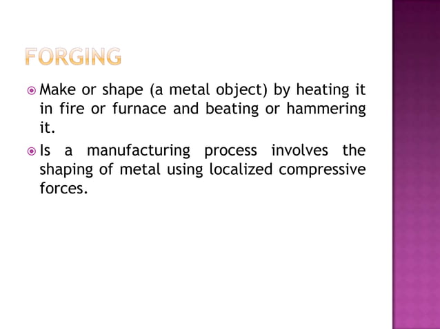 Precision forging | PPTX