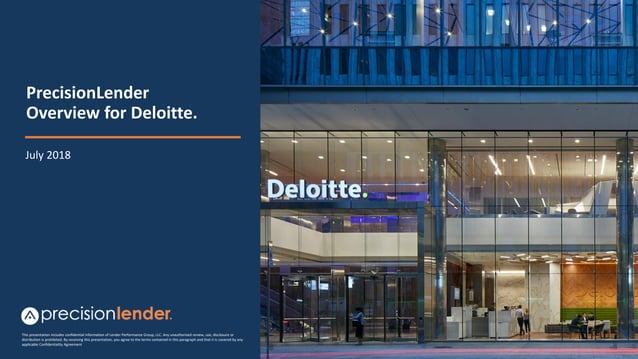 PrecisionLender Overview Deck - Deloitte | PDF | Business Banking & Finance | Business