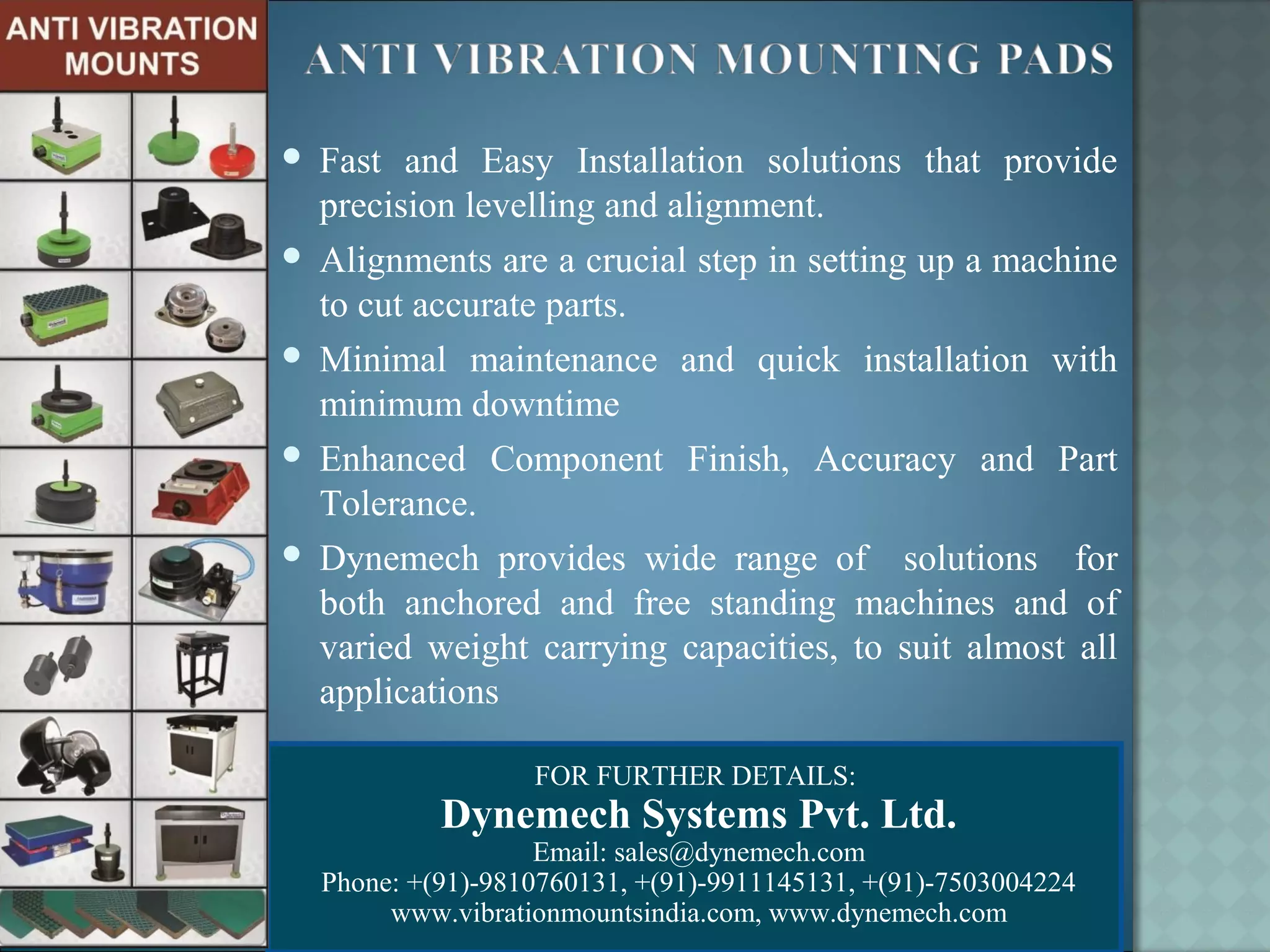 Precision leveling and anti vibration wedge mounts | PPT