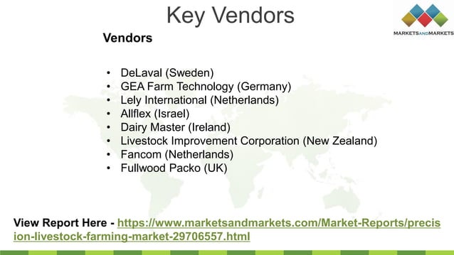 Precision livestock farming market | PPT Precision livestock farming market | PPT