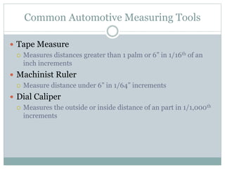Precision measuring tools | PPTX