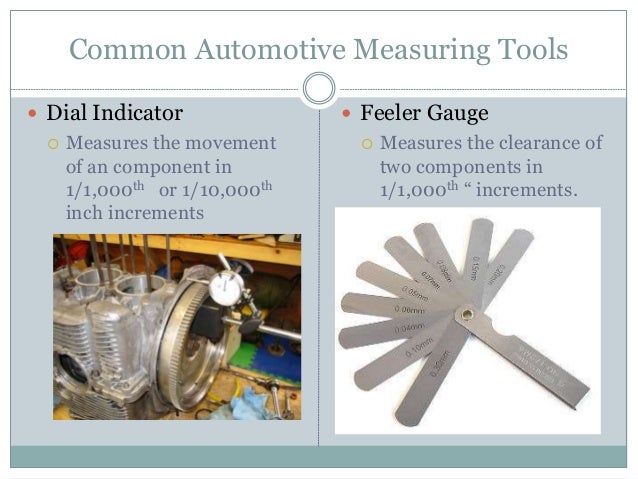 Precision measuring tools