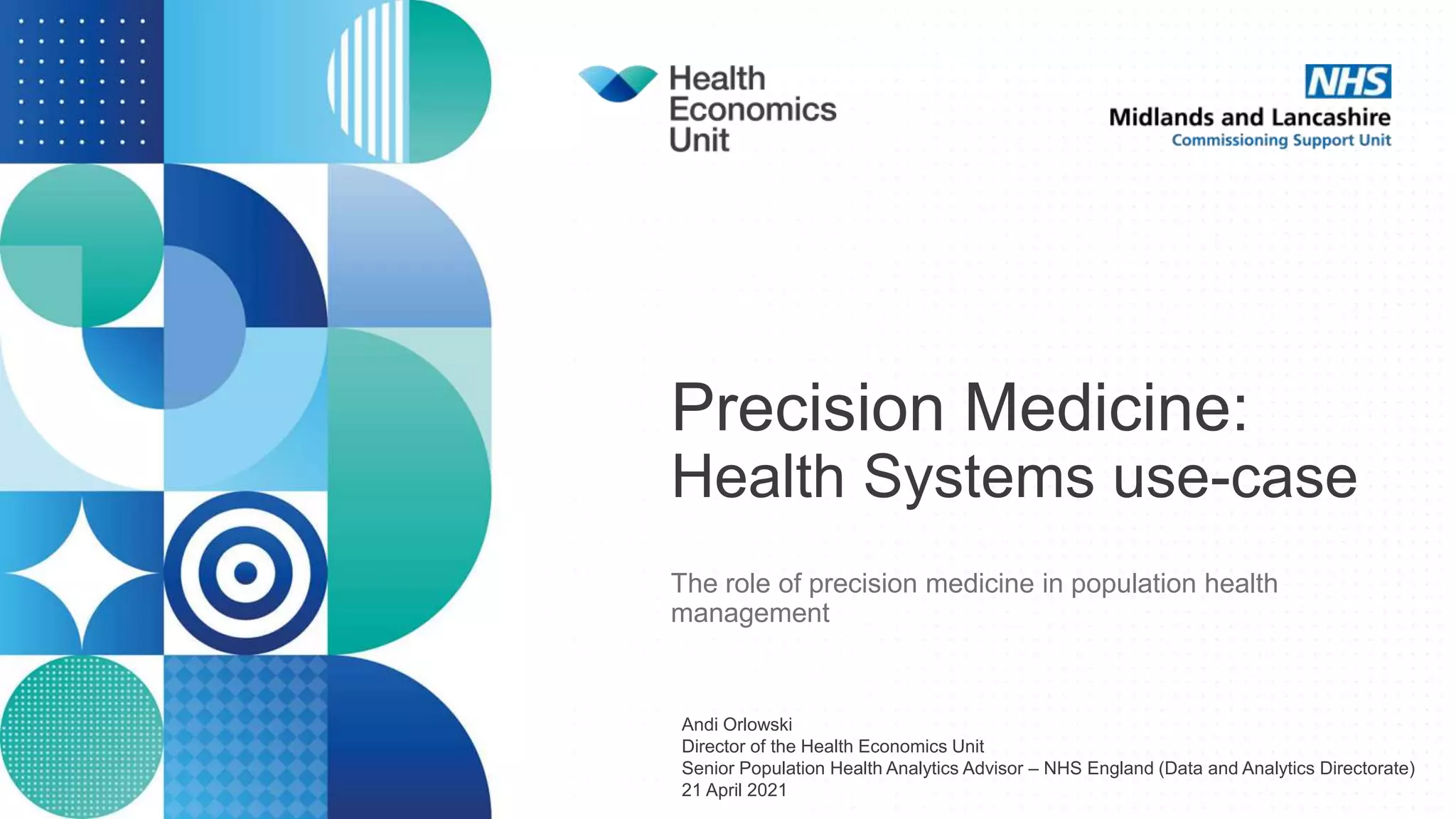 Precision medicine health systems use-case | PPTX