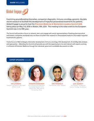 Precision Medicine & Biomarkers Leaders Summit - Boston USA - 7th & 8th ...