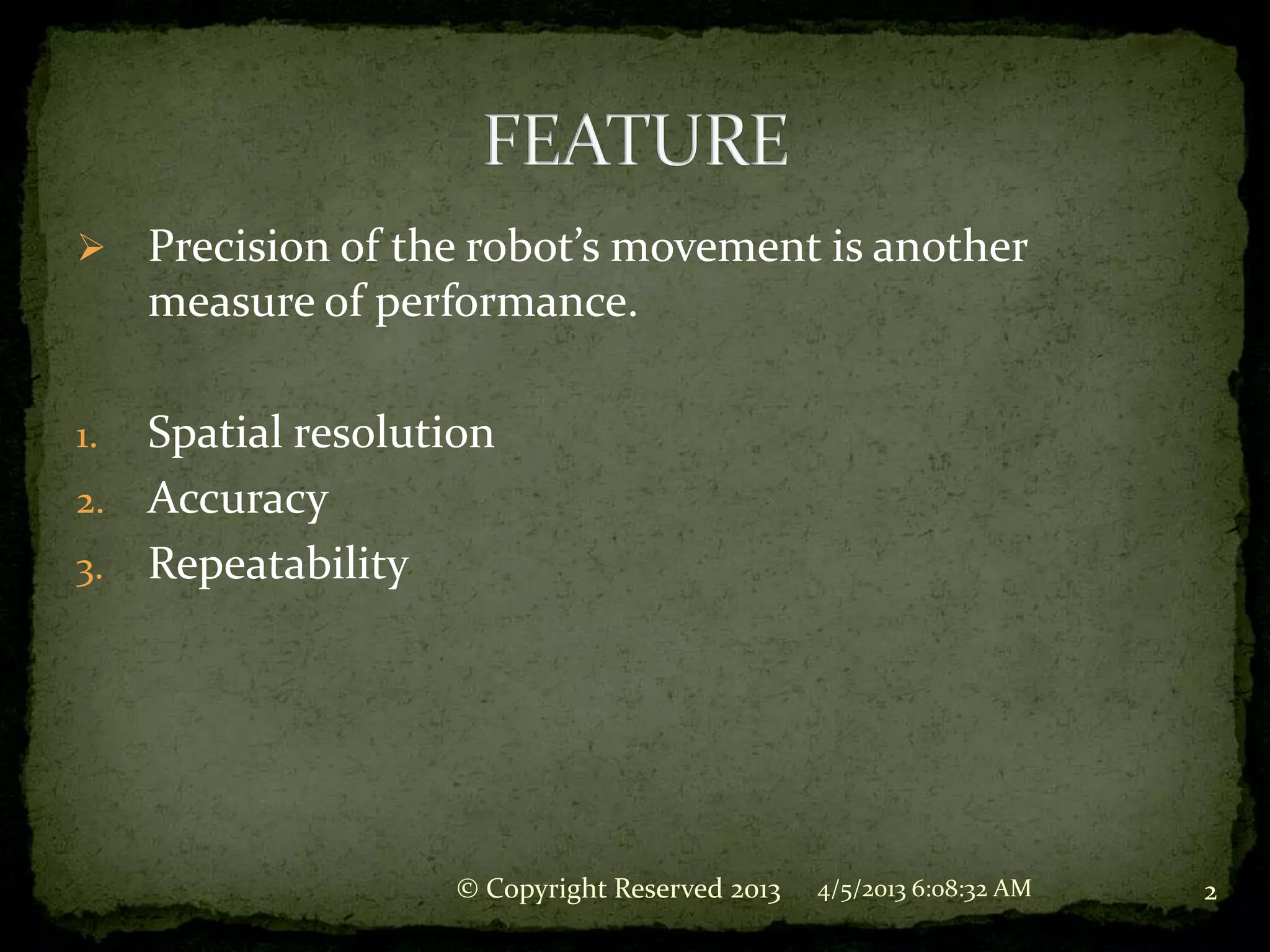 Precision of movement | PPTX