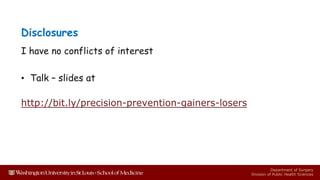 Precision prevention and tailored screening public | PPT