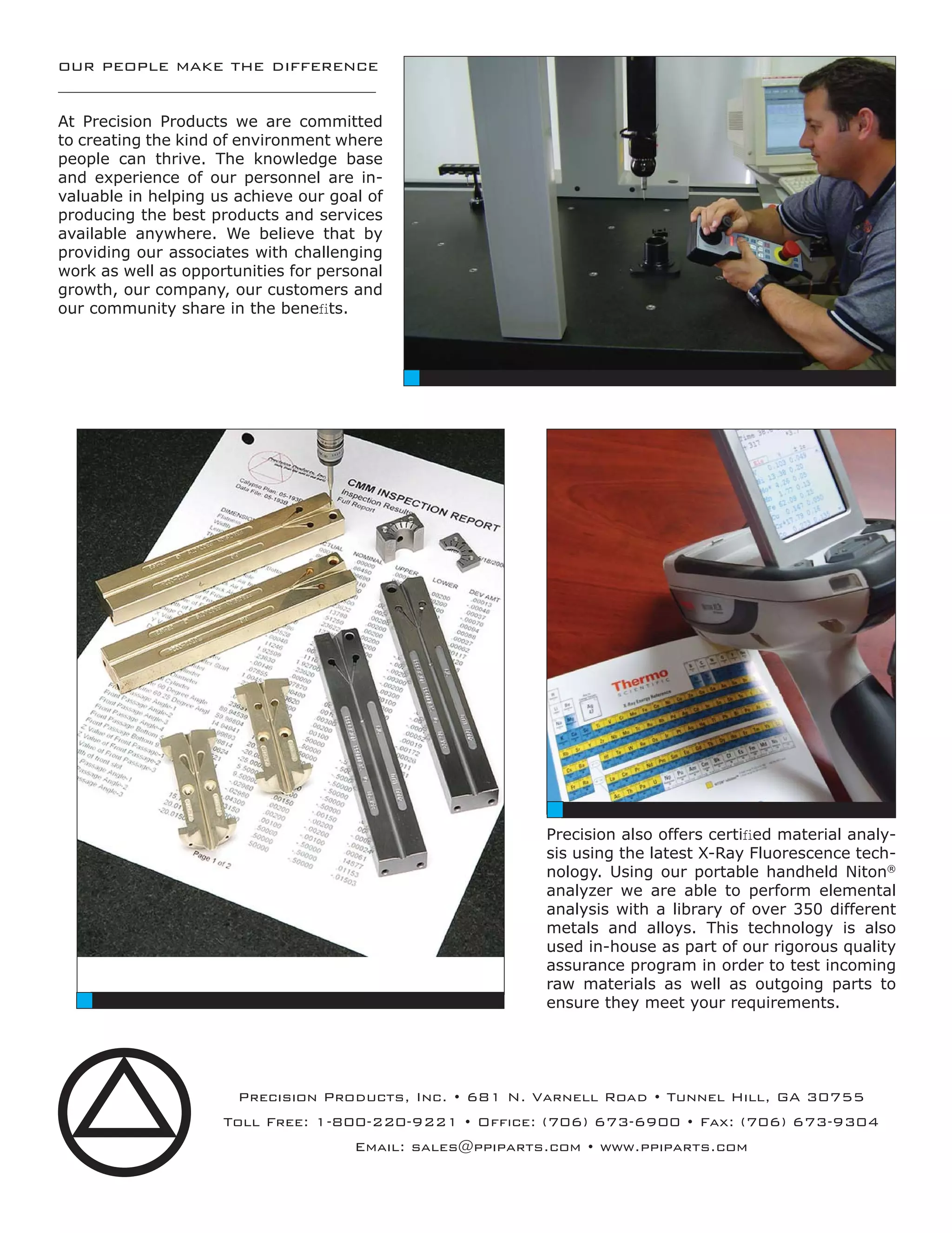 Precision Products Brochure Pages 1 4 | PDF