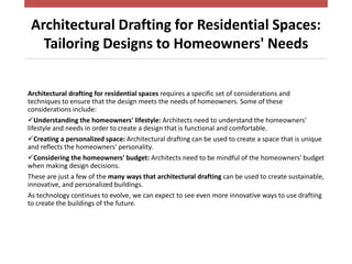 Precision and Progress Navigating the World of Architectural Drafting | PPT