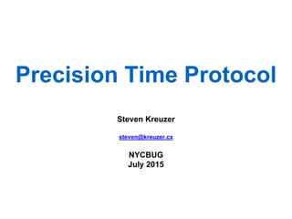 Precision Time Protocol | PPTX