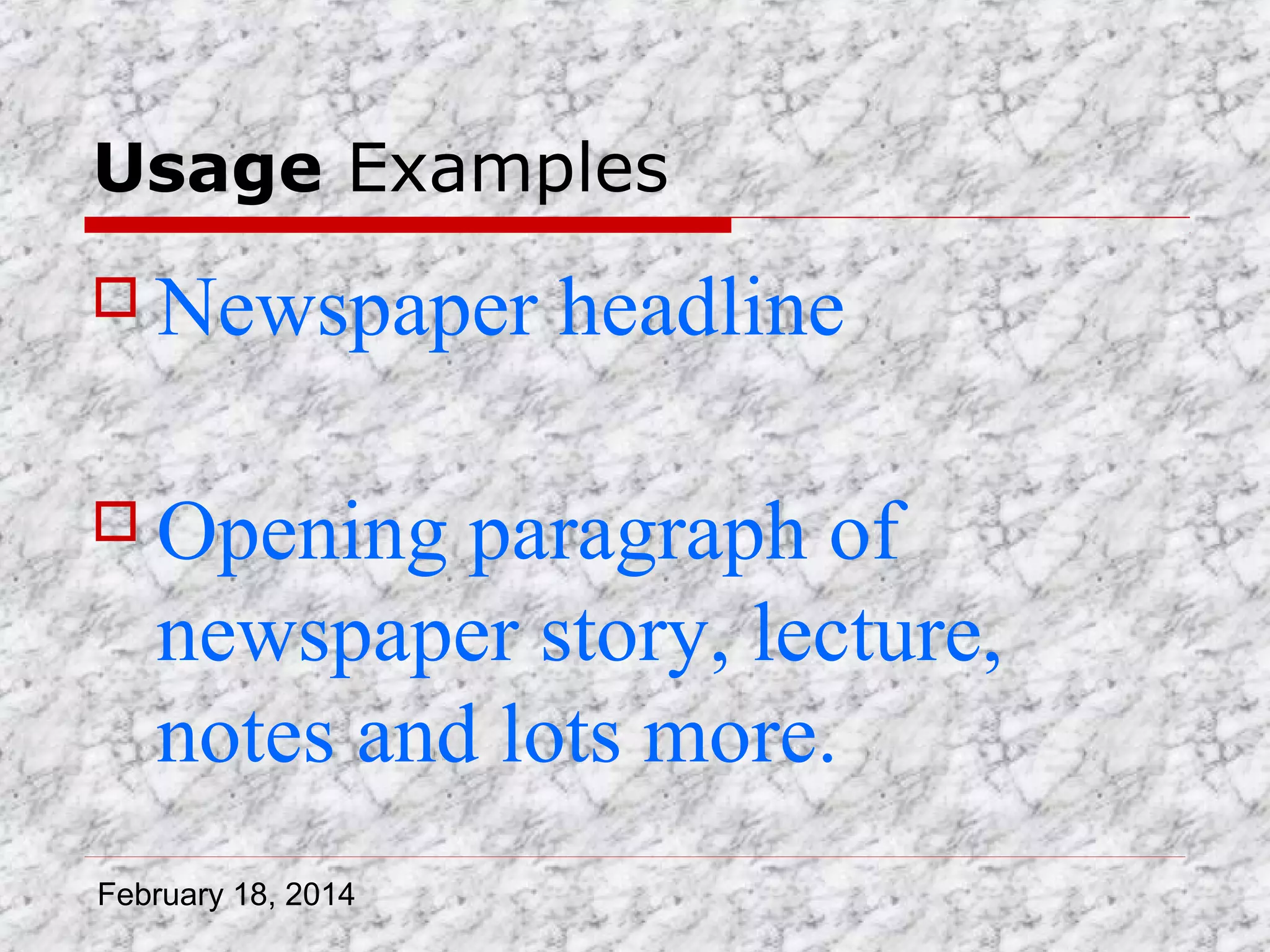 Precis (or summary) | PPT