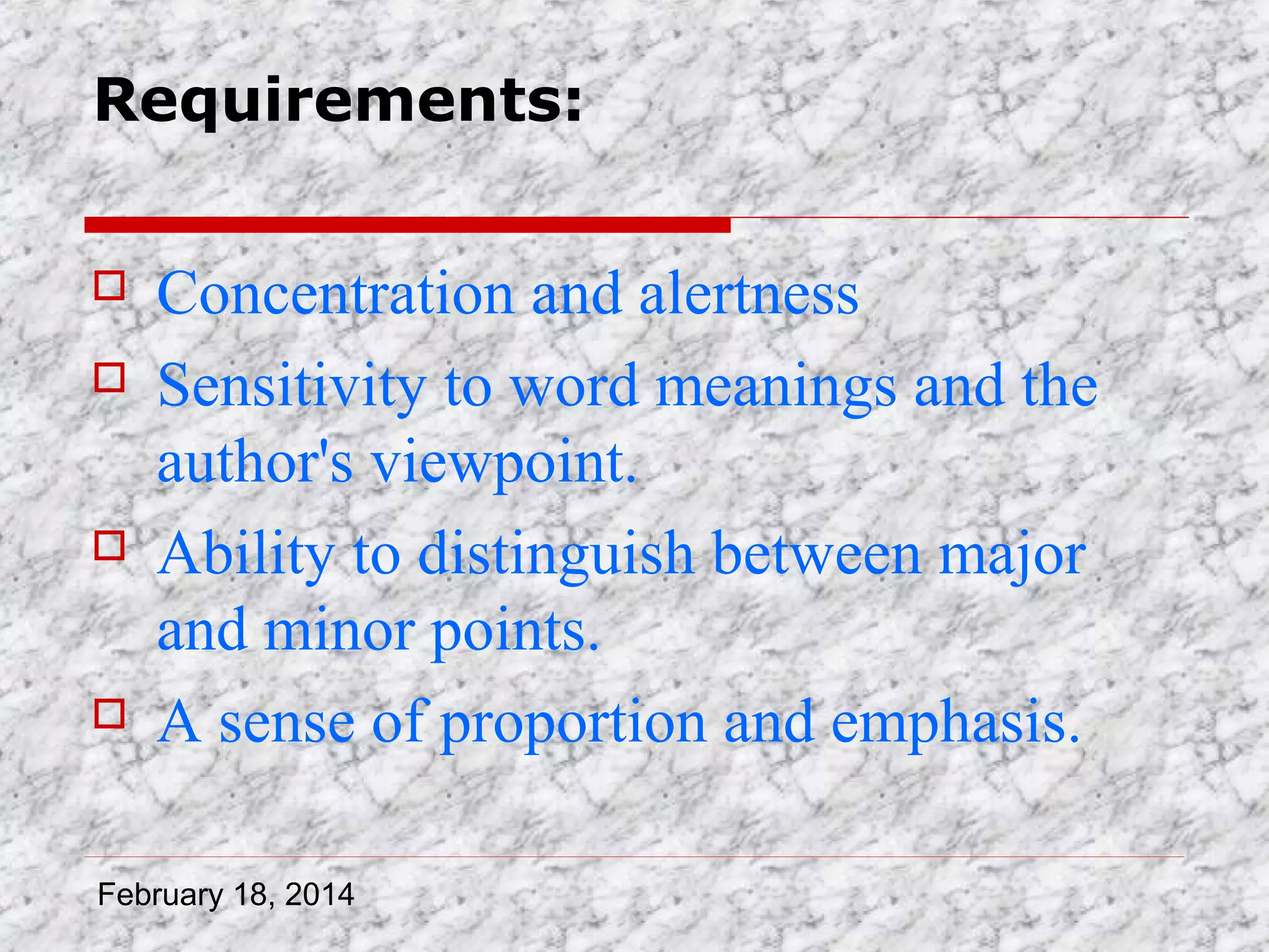 Precis (or summary) | PPT