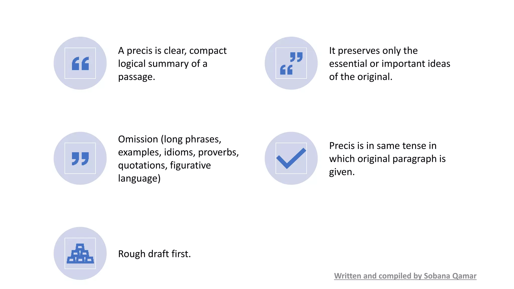 Precis writing | PPSX