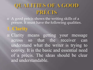 Expository writing PRECIS WRITING LECTURE 6 .pptx