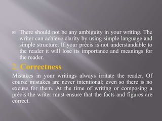 Expository writing PRECIS WRITING LECTURE 6 .pptx