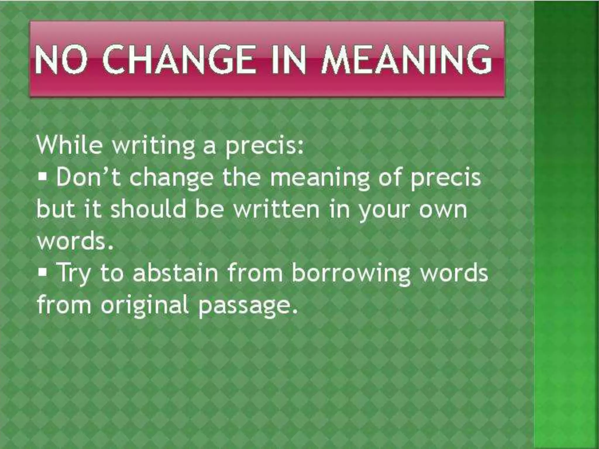 Precis Writing | PPTX