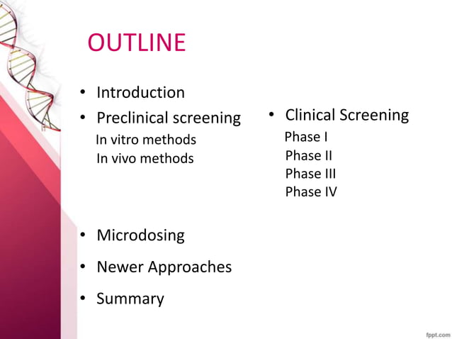 Preclinical and clinical screening of anticancer drugs | PPTX | Cancer | Diseases and Conditions