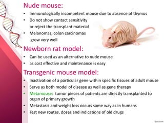 Preclinical and clinical screening of anticancer drugs | PPTX