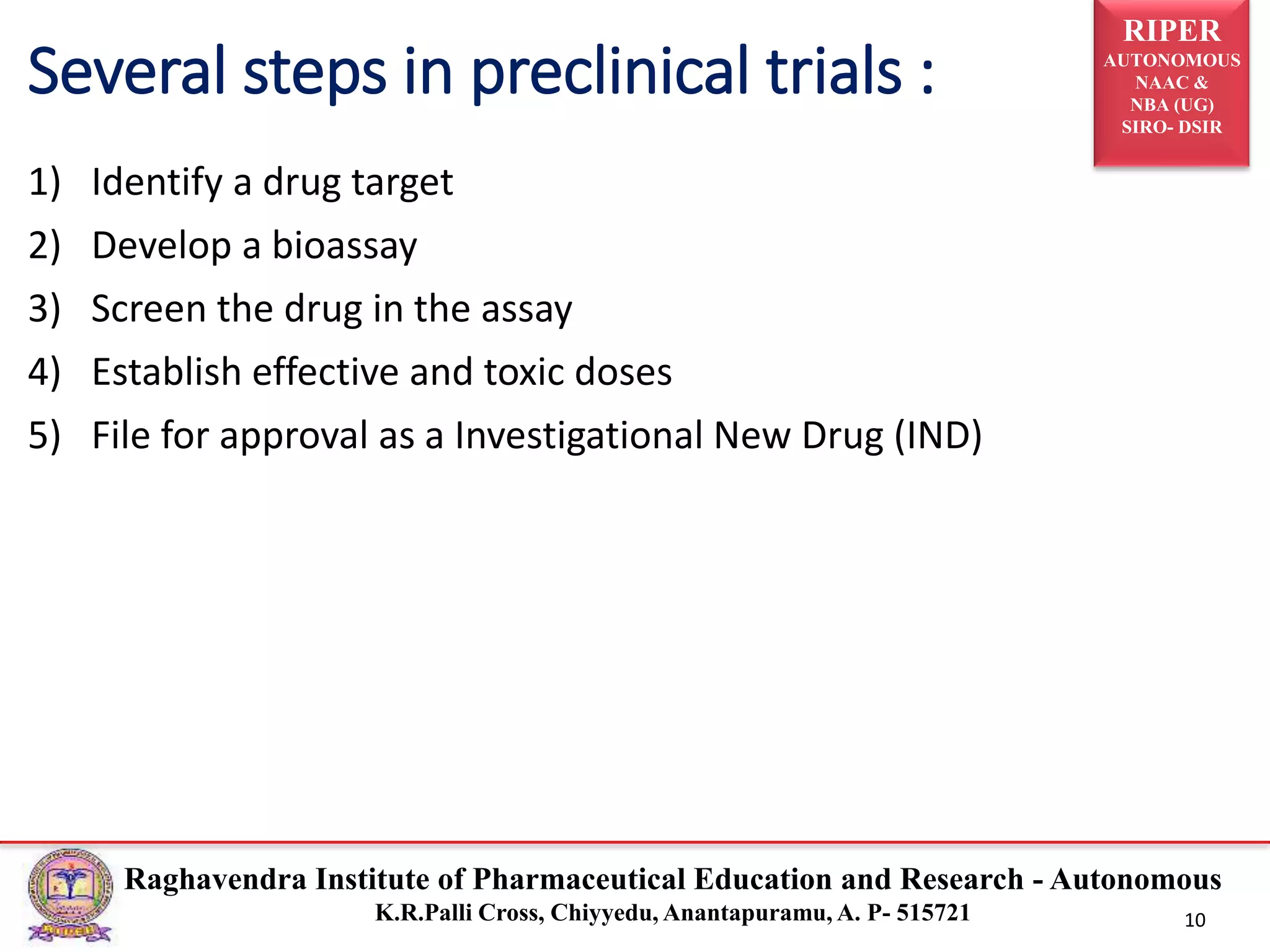 Preclinical development | PPTX