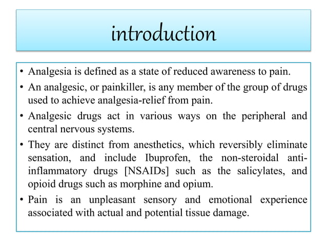 Preclinical Models for Analgesic Drugs.pptx | First Aid | Injuries