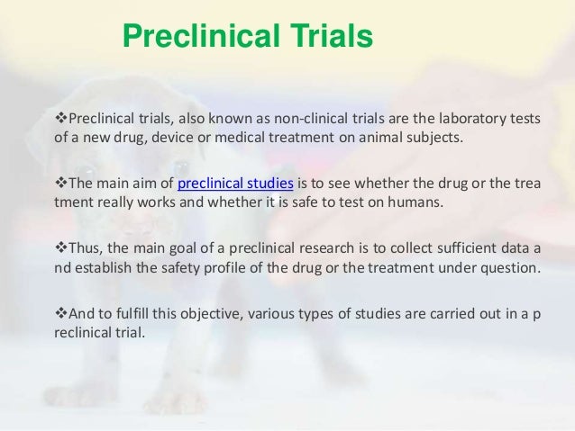 Types of Preclinical Studies