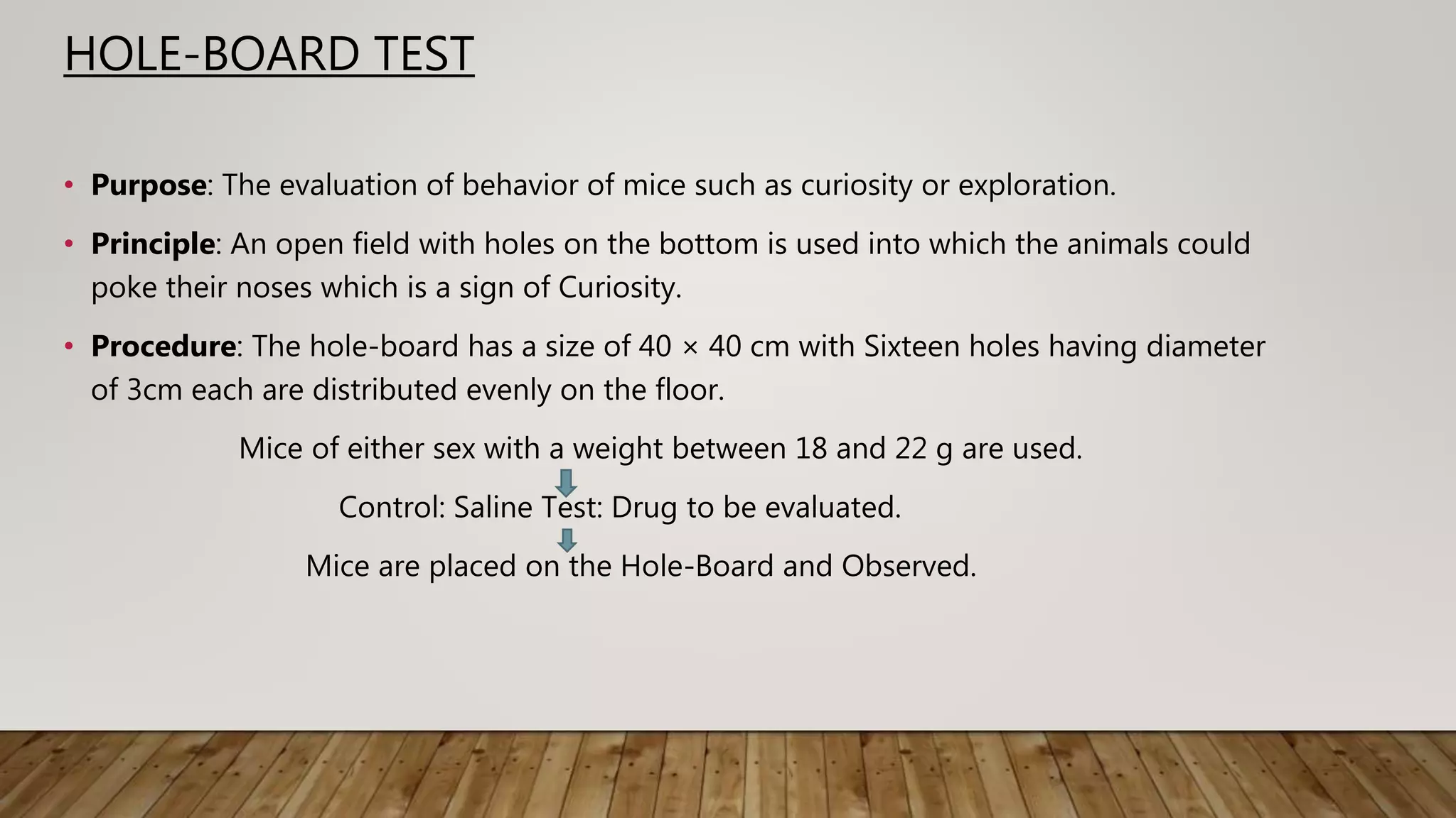 Preclinical screening methods of cns stimulants | PPTX