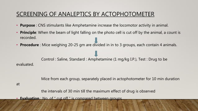 Preclinical screening methods of cns stimulants | PPT