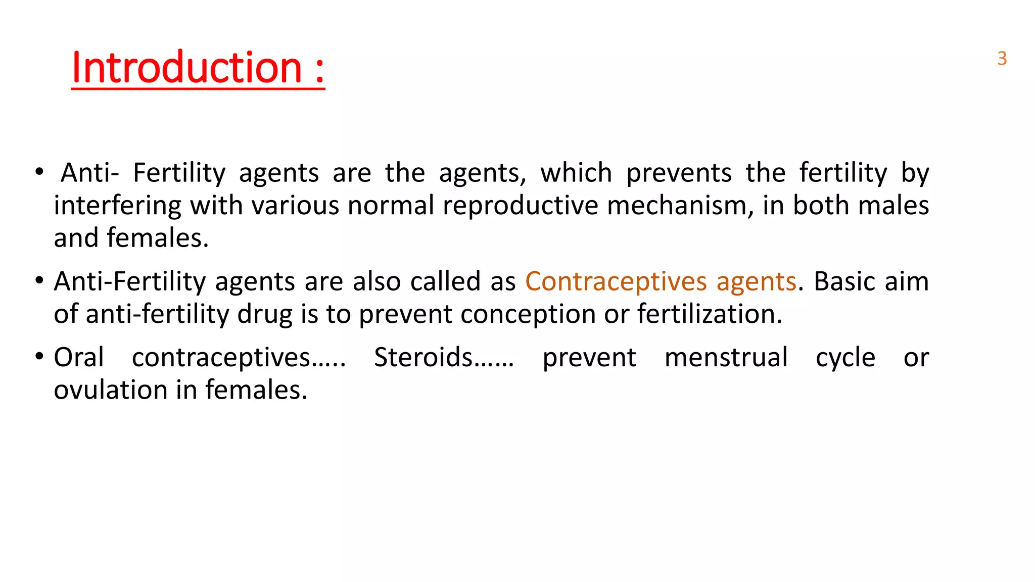 Preclinical screening of anti fertility agents | PPTX