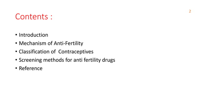 Preclinical screening of anti fertility agents | PPTX | Infertility ...